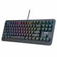 onn. ONA23HO018C RGB Mechanical Compact Tenkeyless (TKL) Gaming Keyboard, 87 RGB Backlit Keys ...