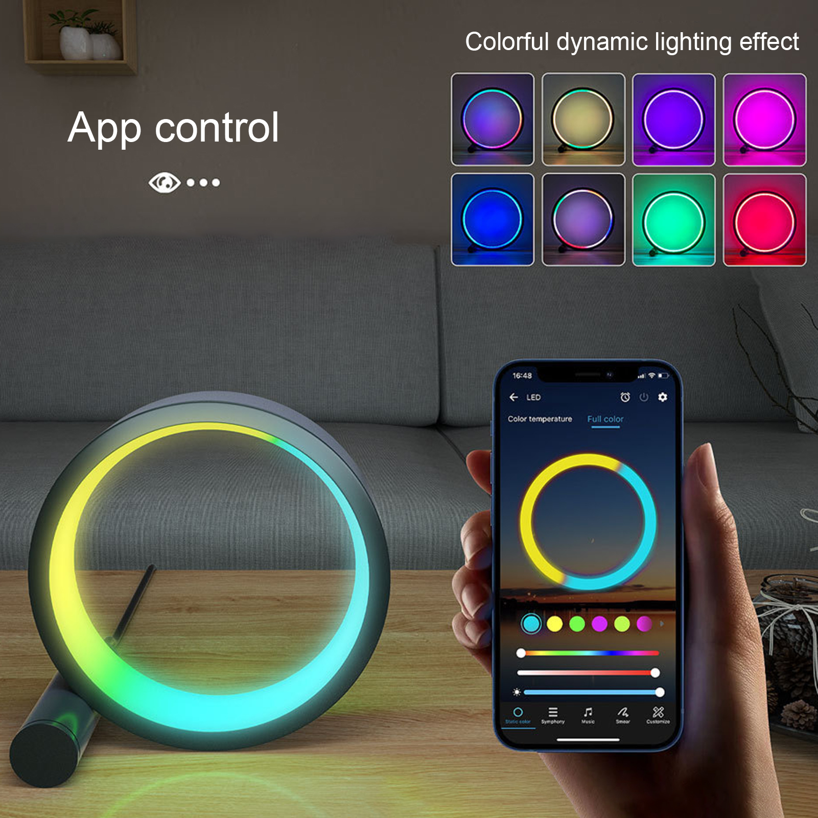 Walbest RGB Pickup Light, Voice-activated APP Control Not Dazzling ...