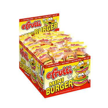 Sour Gummy Burger - Mini Gummi Hamburger 60 pieces, Each order has 60 ...