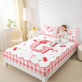 Catabedysis Personalized Cherry Gifts Queen Sheets,Initial Alphabet G ...