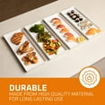 Bruntmor Oven Safe 4 Porcelain Rectangular Serving Platters 14x6 Inch ...
