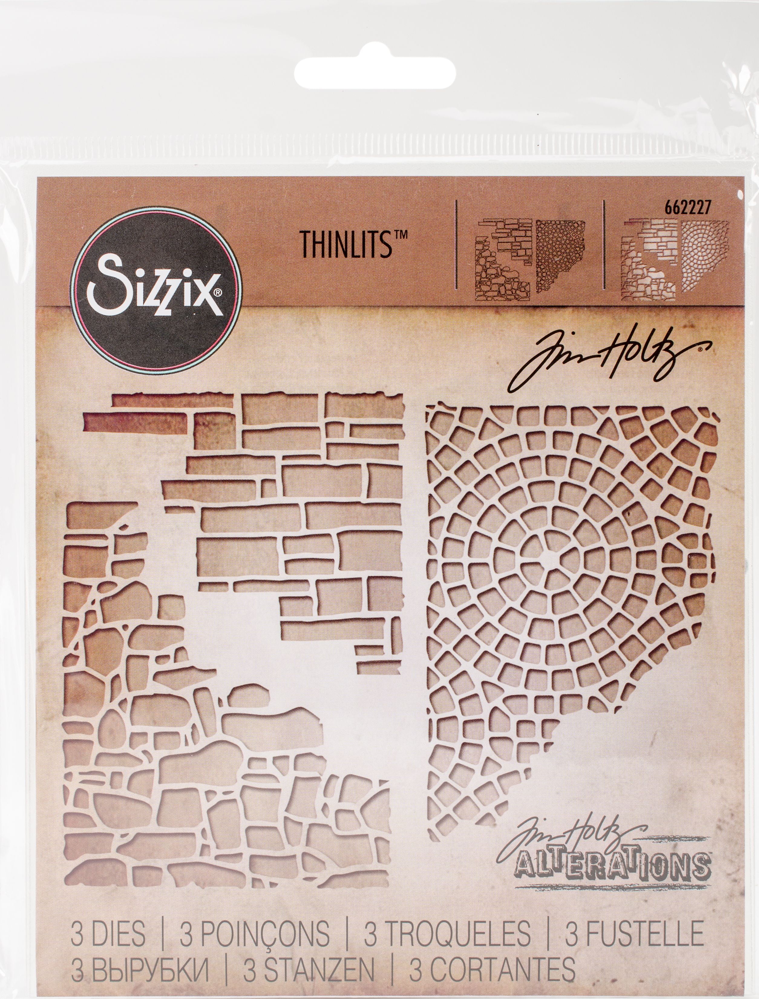 Sizzix Thinlits Die Set 3PK - Mixed Media #4 by Tim Holtz - Walmart.com
