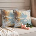 Abstract Graffiti Art Outdoor Throw Pillow Covers Set of 2, Brown Blue ...
