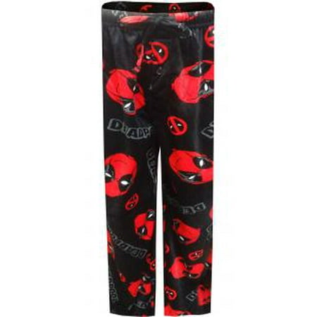 Marvel Men's Deadpool Black Sueded Fleece Pajama Pants | Walmart Canada
