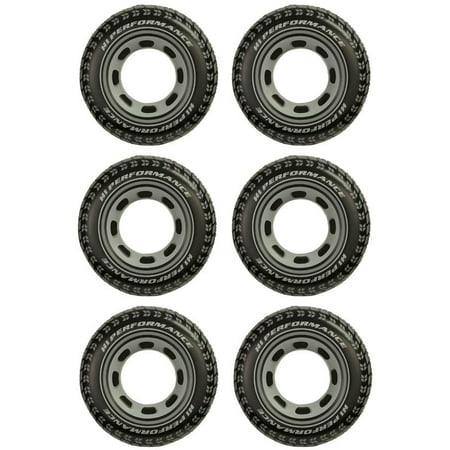 Intex Inflatable 36" Giant Tire Tubes For Swimming Pool/Lake/Ocean (6 ...