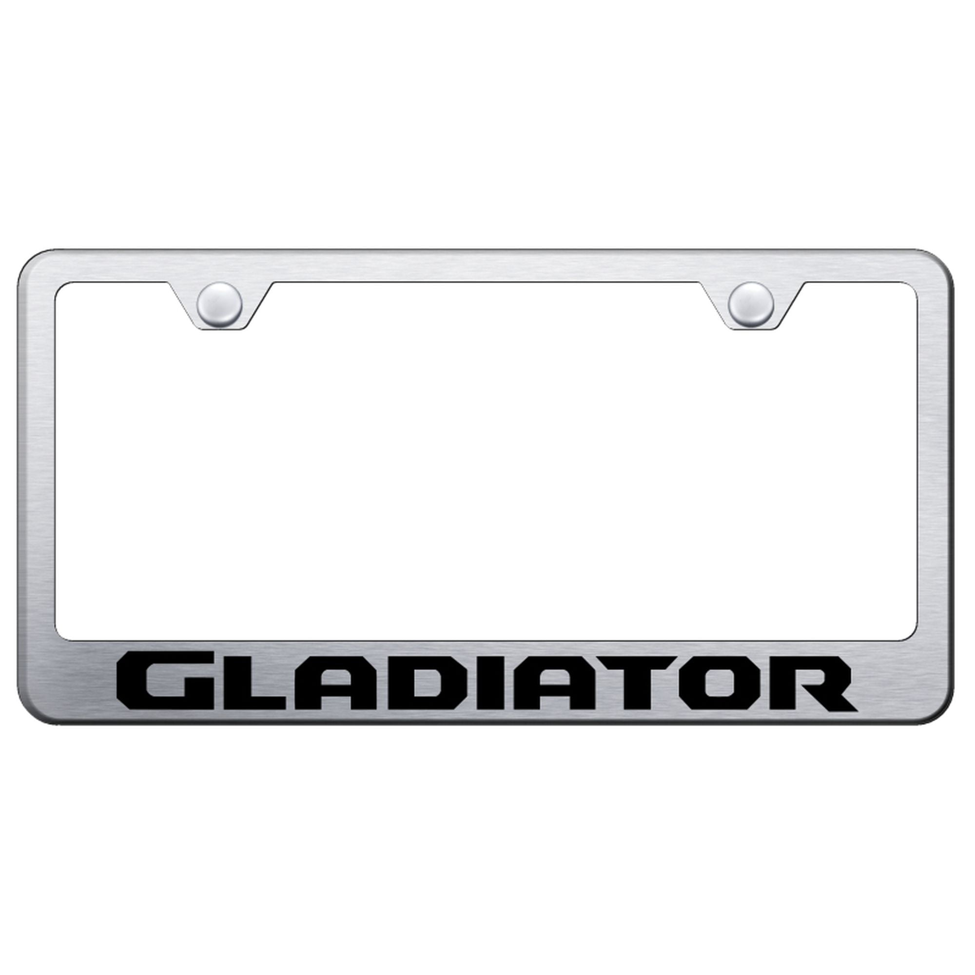 Jeep Gladiator Laser Etched Logo Stainless Steel License Plate Frame ...
