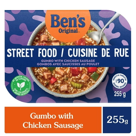 BEN'S ORIGINAL Street Food Gumbo with Chicken Sausage, Prepared Entrée ...