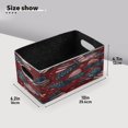 2 Pcs Foldable Felt Storage Bins Decorative Fabric Organizer Baskets ...