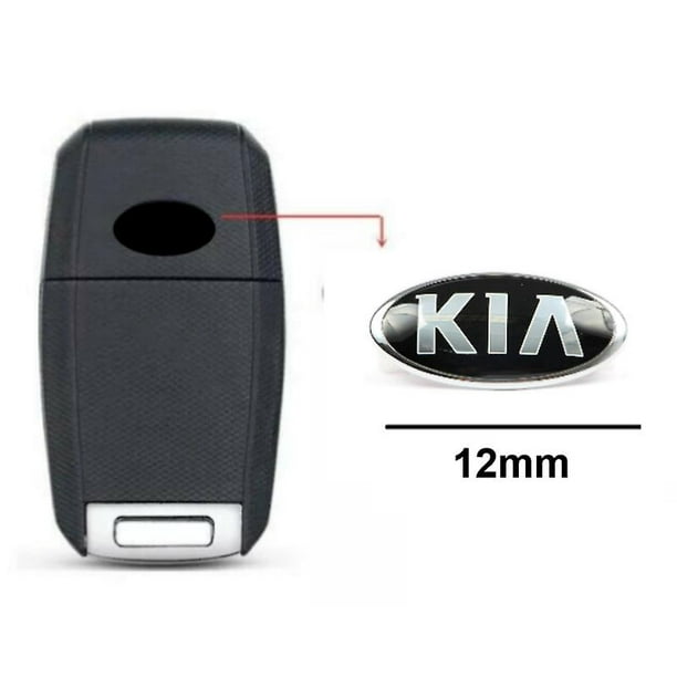 Kia car sticker key fob remote badge emblem logo replacement 12mm oval ...
