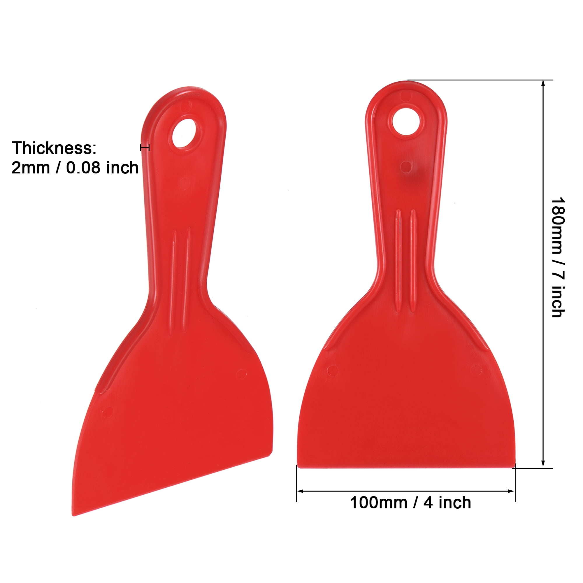 Red Plastic Putty Scraper