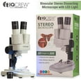 AMSCOPE_KIDS 100X_LED Portable Binocular Stereo Microscope, WF5X and ...