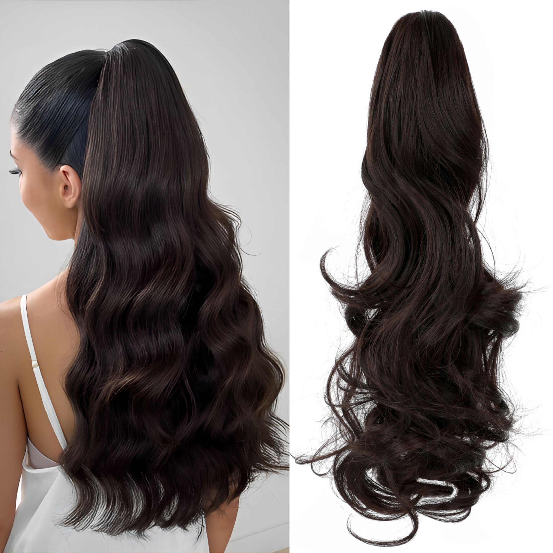 AynnQueen Ponytail Extension Claw Clip in Pony Tails Hair Extensions ...