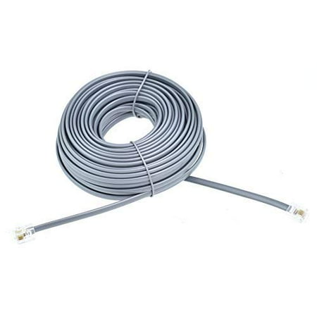 RJ11 6P4C Modular Telephone Extension Cable Phone Cord Line Wire (50 ...