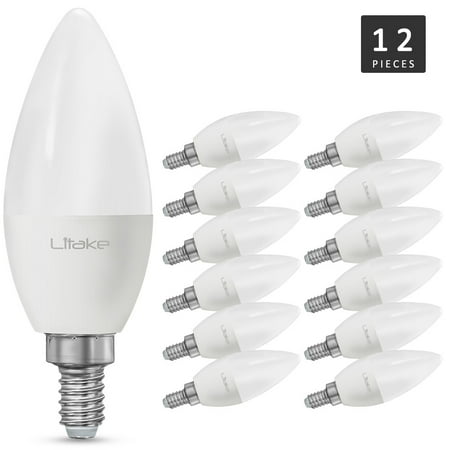 12 Packed E12 Base LED Light Bulb, Candelabra Light Bulbs Non-dimmable ...