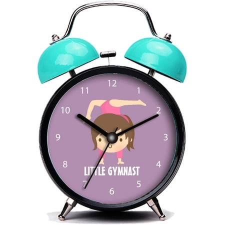 Blue Alarm Clock, Cute Cute Little Gymnast Girl Gymnastics Pose Loud ...