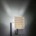 Abstract Retro Floral Plug-in LED Night Lights Geometric Modern Brown ...