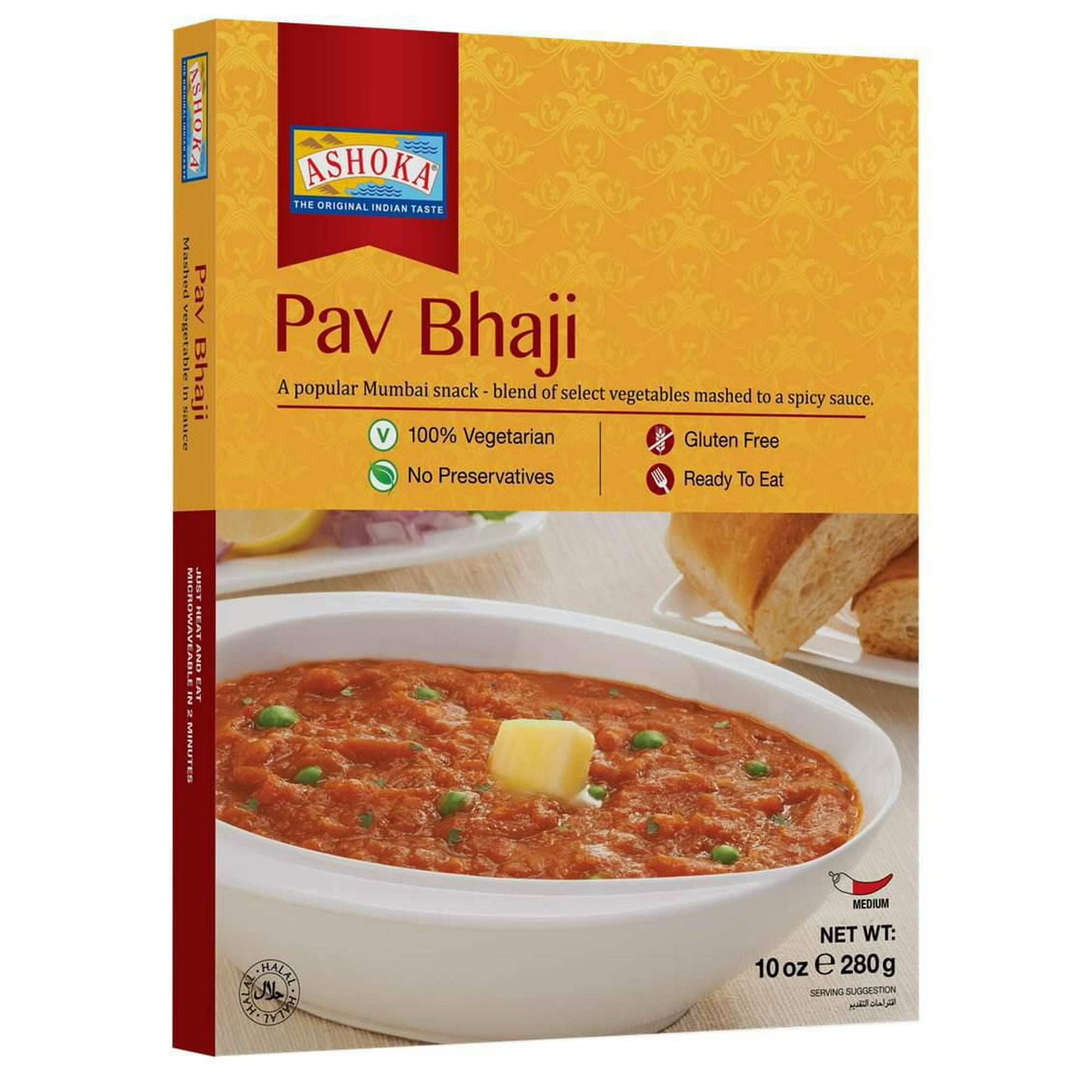 Click here for Ashoka Ready To Eat - Pav Bhaji 10 Oz (280g) prices