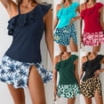 2026 New European and American Style Women's Navy Ruffled One-Shoulder ...