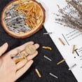 1 Set 240Pcs 2 Colors Iron Cord Lock Ends Stopper Clip for Paper Bag ...