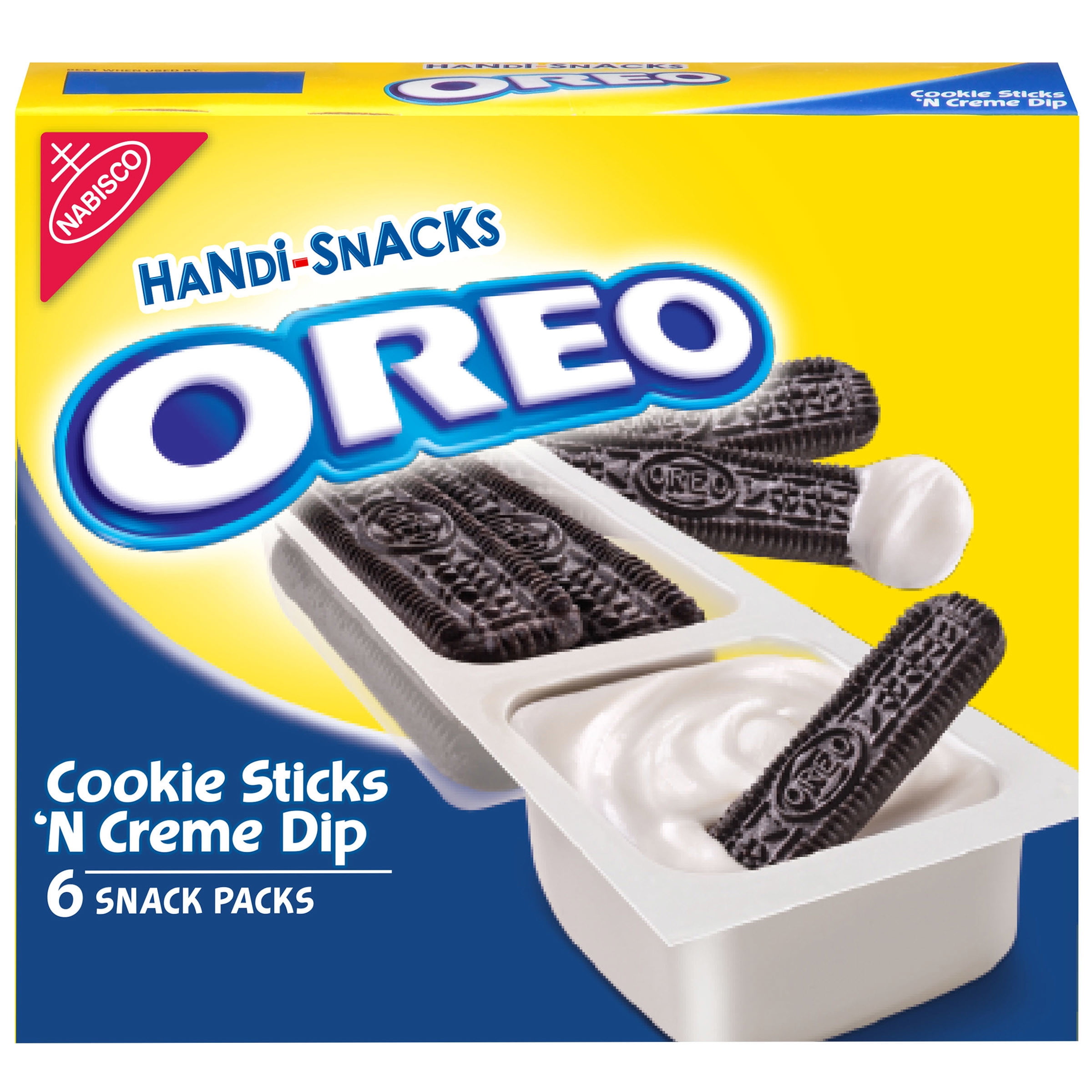 Handi-Snacks OREO Cookie Sticks 'N Crème Dip Snack Packs, 6 - 1 oz ...