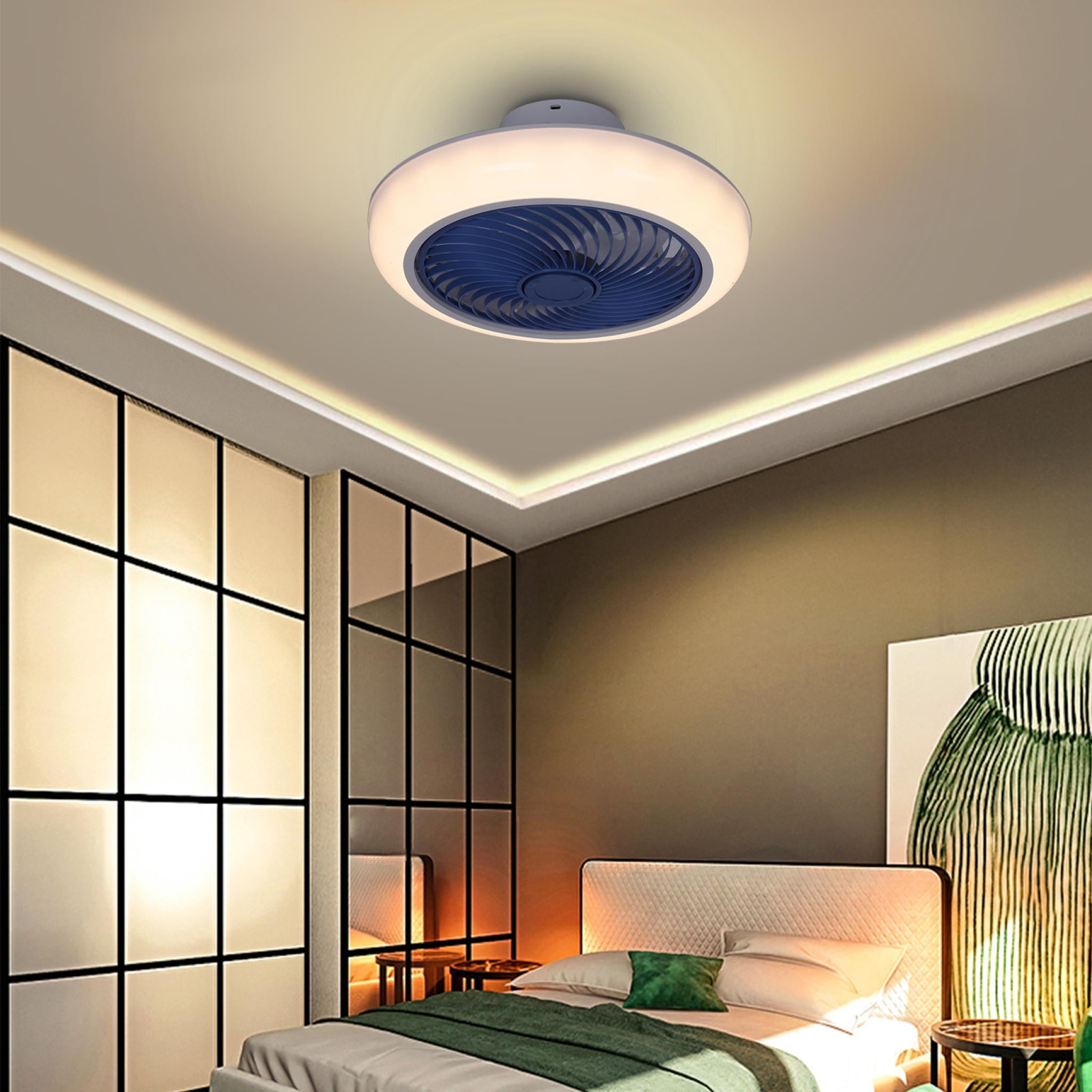 Guzom Ceiling Fans with Lights,Hidden Ceiling Fan with Remote Control ...