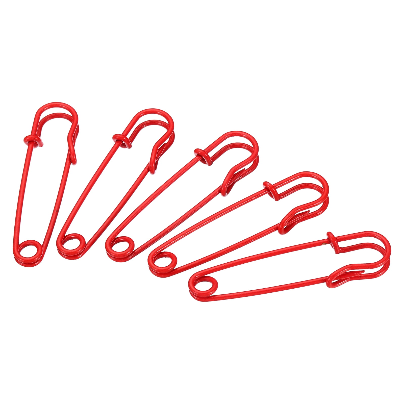 Uxcell Safety Pins 2.48 Inch Large Metal Sewing Pins Red 50Pcs ...