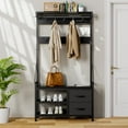GIKPAL Coat Rack with Shoe Bench Hall Tree with Hooks and Storage, 4 In ... GIKPAL Coat Rack with Shoe Bench Hall Tree with Hooks and Storage, 4 In ...
