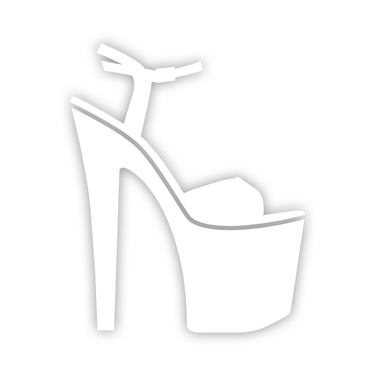 Stiletto Heel Sticker Decal Die Cut - Self Adhesive Vinyl ...