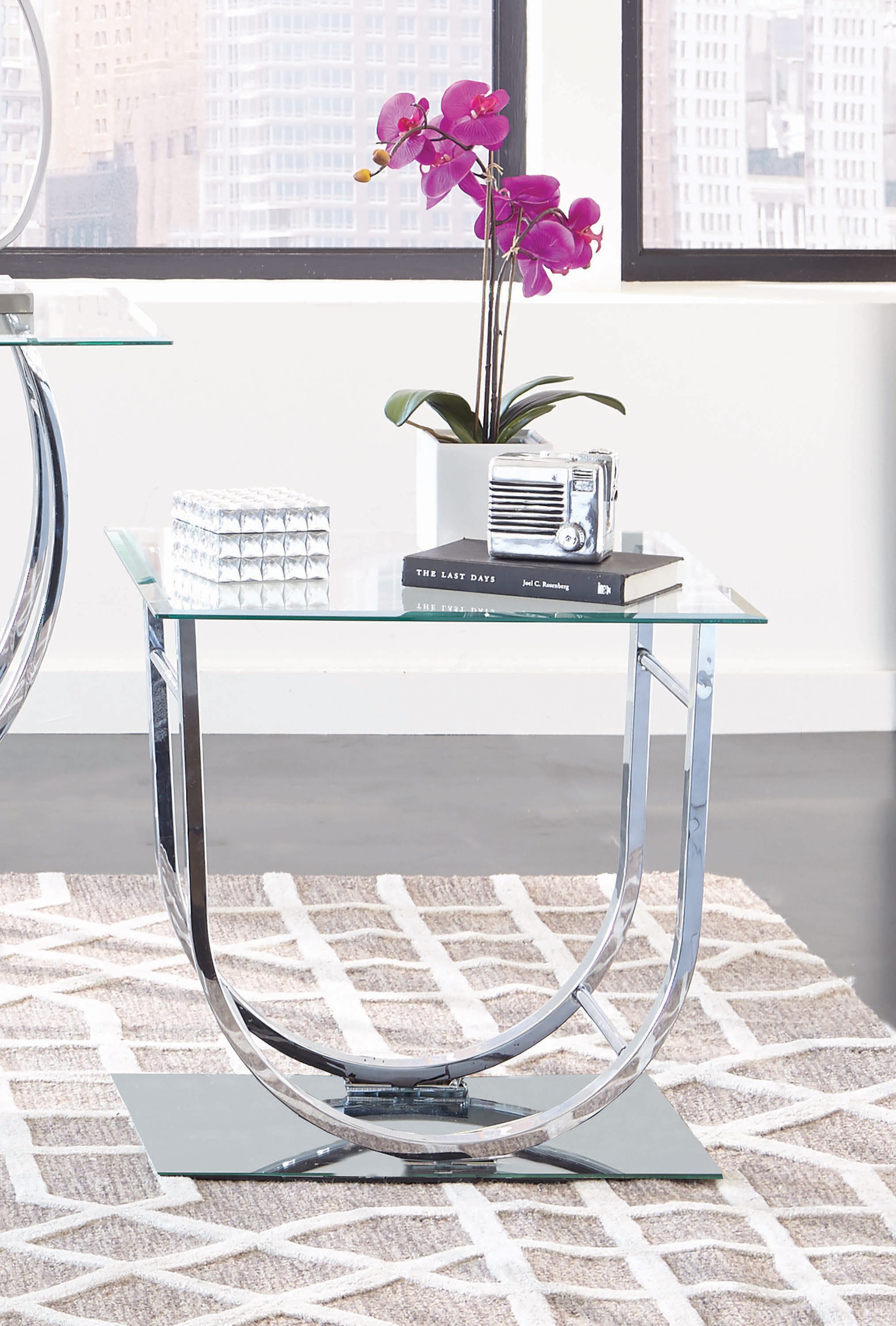 U-shaped End Table Chrome - Walmart.com - Walmart.com