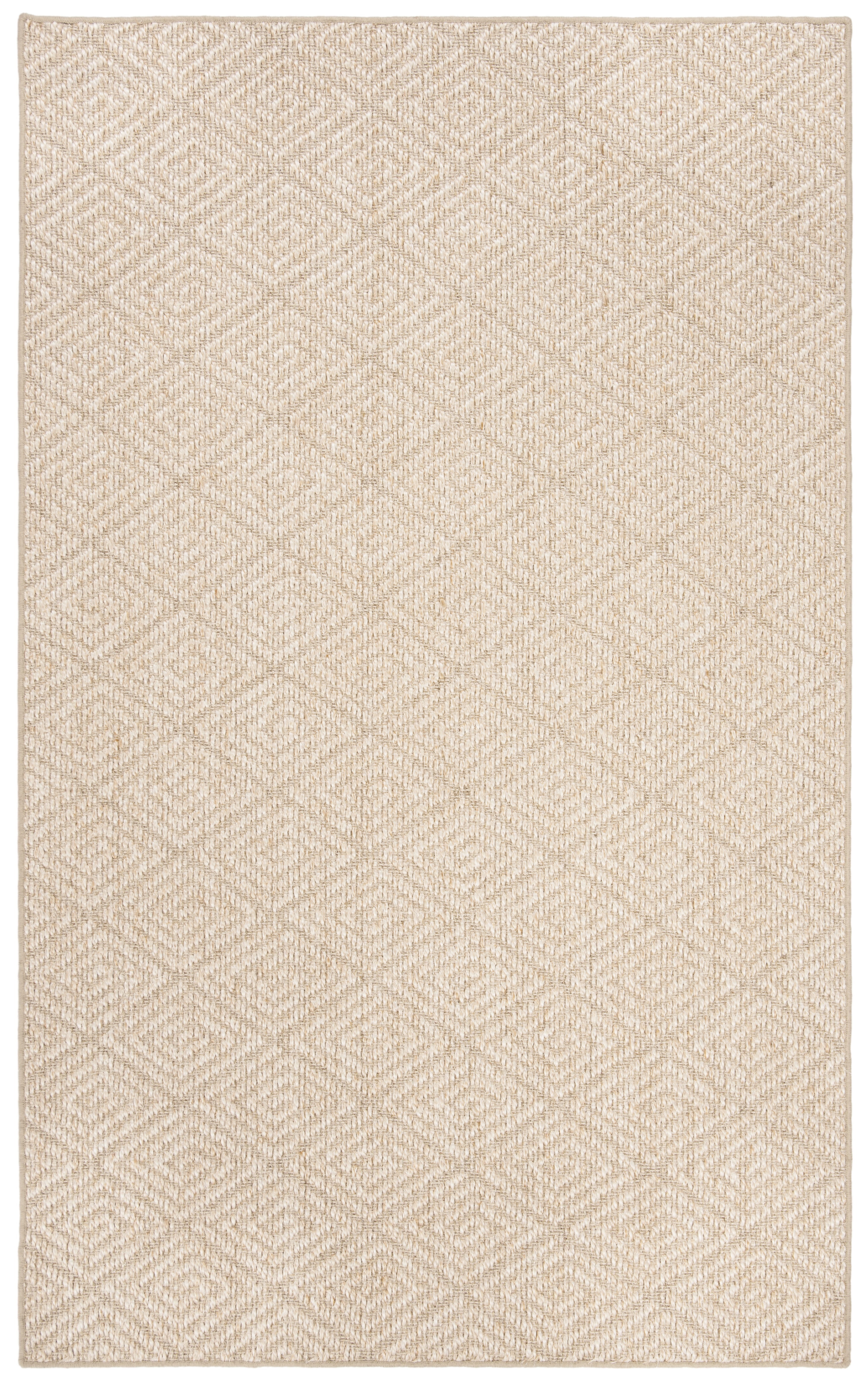 SAFAVIEH Palm Beach Stars Geometric Diamonds Sisal Area Rug, Beige, 5 ...