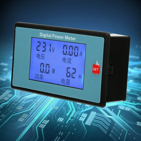 Digital Multimeter Power Meter, AC Power Meter Ammeter With Current ...
