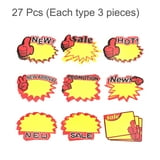 Blank Star Burst Sale Signs Price Tags Paper Pricing Labels 180x140mm ...