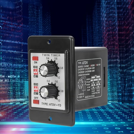 Twin Timer Relay, Time Switch Relay, 250VAC5A Resistive Load Dedicated ...