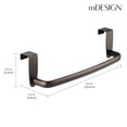 mDesign Kitchen Towel Holder, Steel Metal Over Cabinet Storage ...