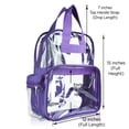 Small Clear Backpack Transparent PVC Security Security School Bag in ...