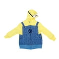 Despicable Me Minion Child Yellow Zip Up Costume Sweatshirt - Walmart.com