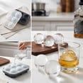 Baseball Ice Cube Mold, 3D Silicone Sphere Ice Mold for Whiskey, Fun ...