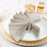 GFI Linen Club Cotton Fabric 18x18 Inch Washable Dining Table Napkins ...