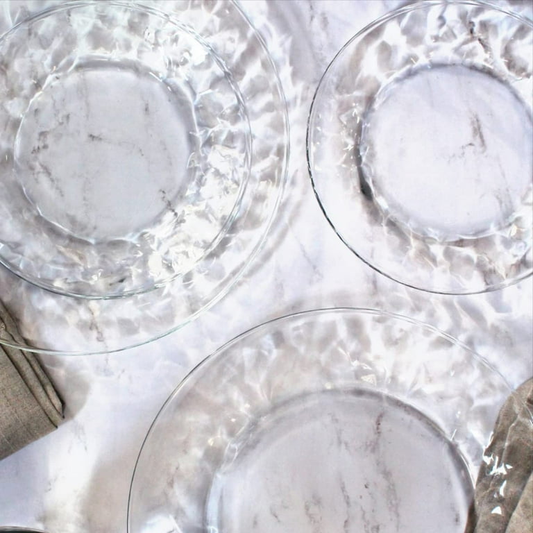 Clear Red Glass Dinnerware