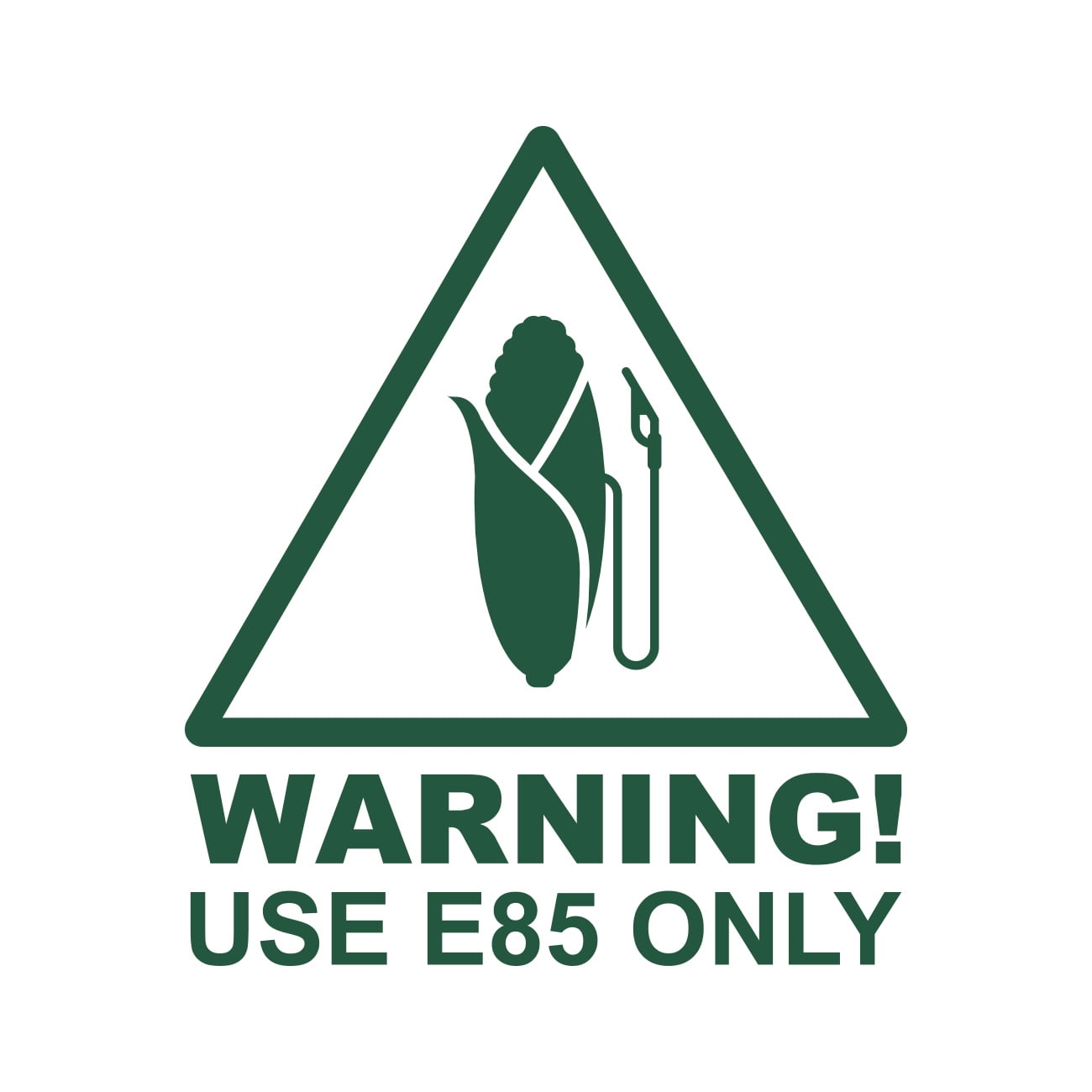 E85 Only Sticker Decal Die Cut - Self Adhesive Vinyl - Weatherproof - Made in USA - Many Color ...
