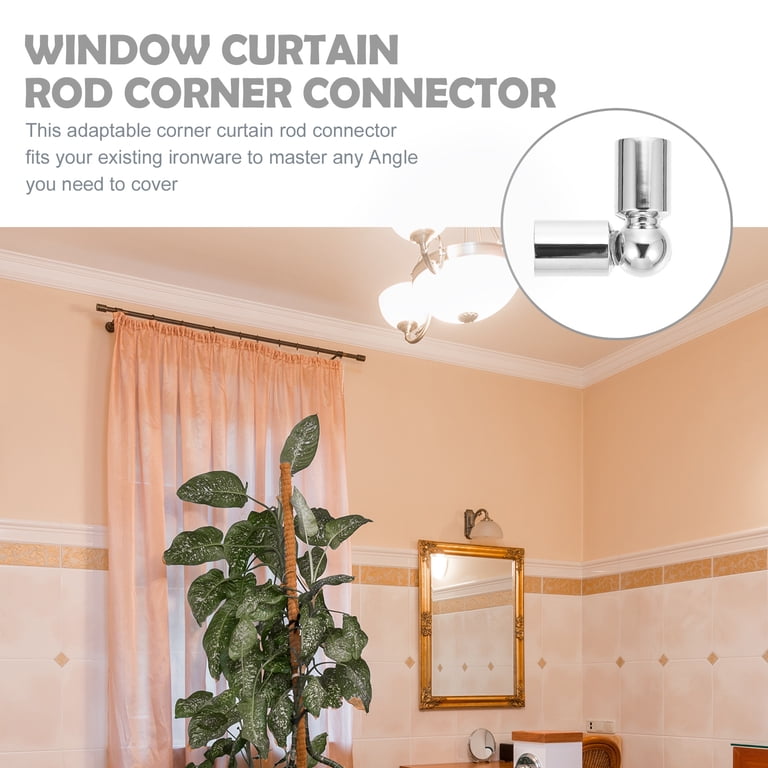 Corner Window Curtain Rod Connector Speedy 28mm Single Corner Joint