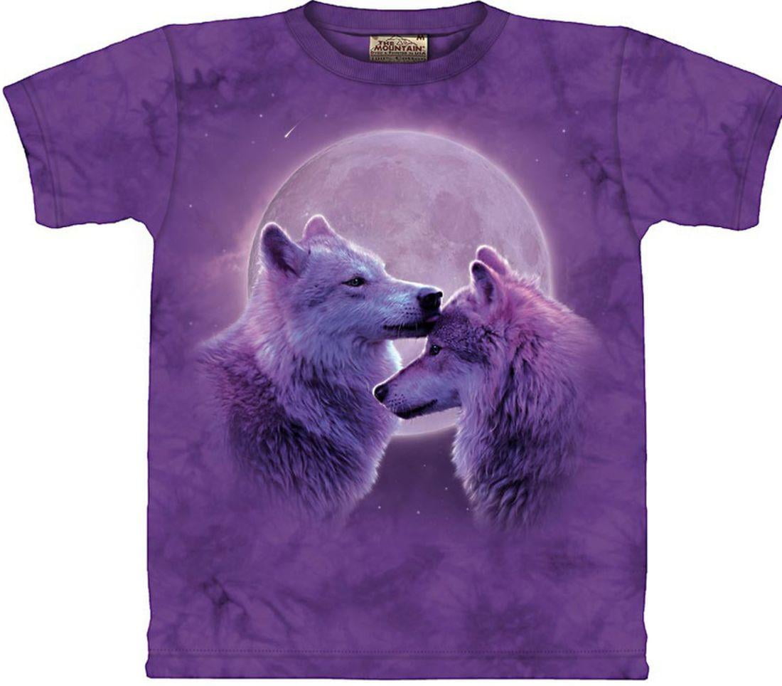 Loving Wolves Apparel T-Shirt - Purple - Walmart.com