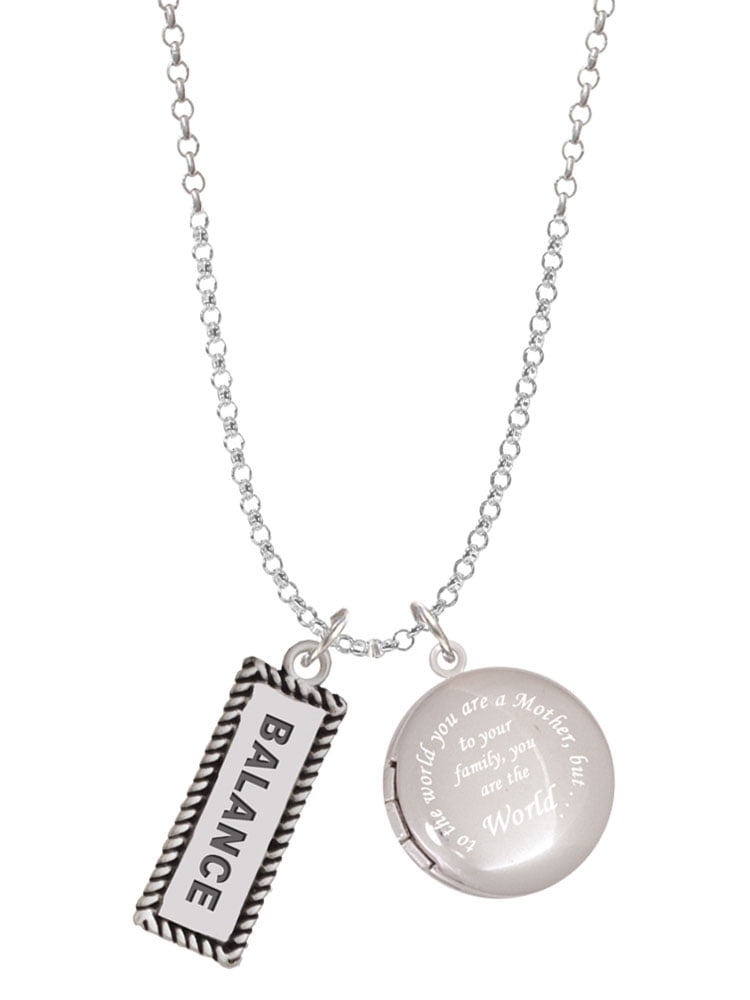 Delight Jewelry Balance To the World You are a Mother Locket Necklace ...