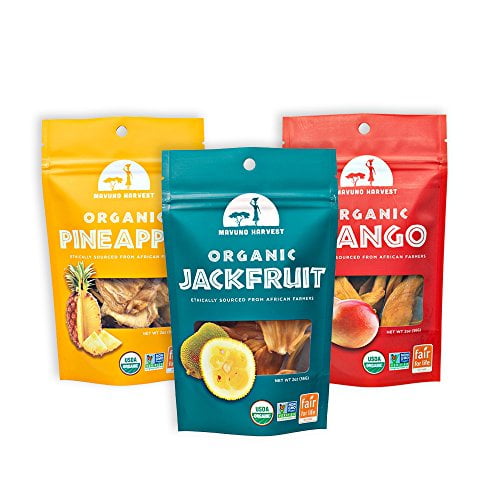 Mavuno Harvest Direct Trade Organic Dried Fruit Variety Pack Mango