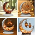 Mosque Moon Lantern, Ramadan Eid Mubarak Ornaments, 2D Crescent and ...