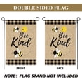 Newhomestyle 12" x 18" Burlap Bee Kind Garden Flag, Double-Sided ...