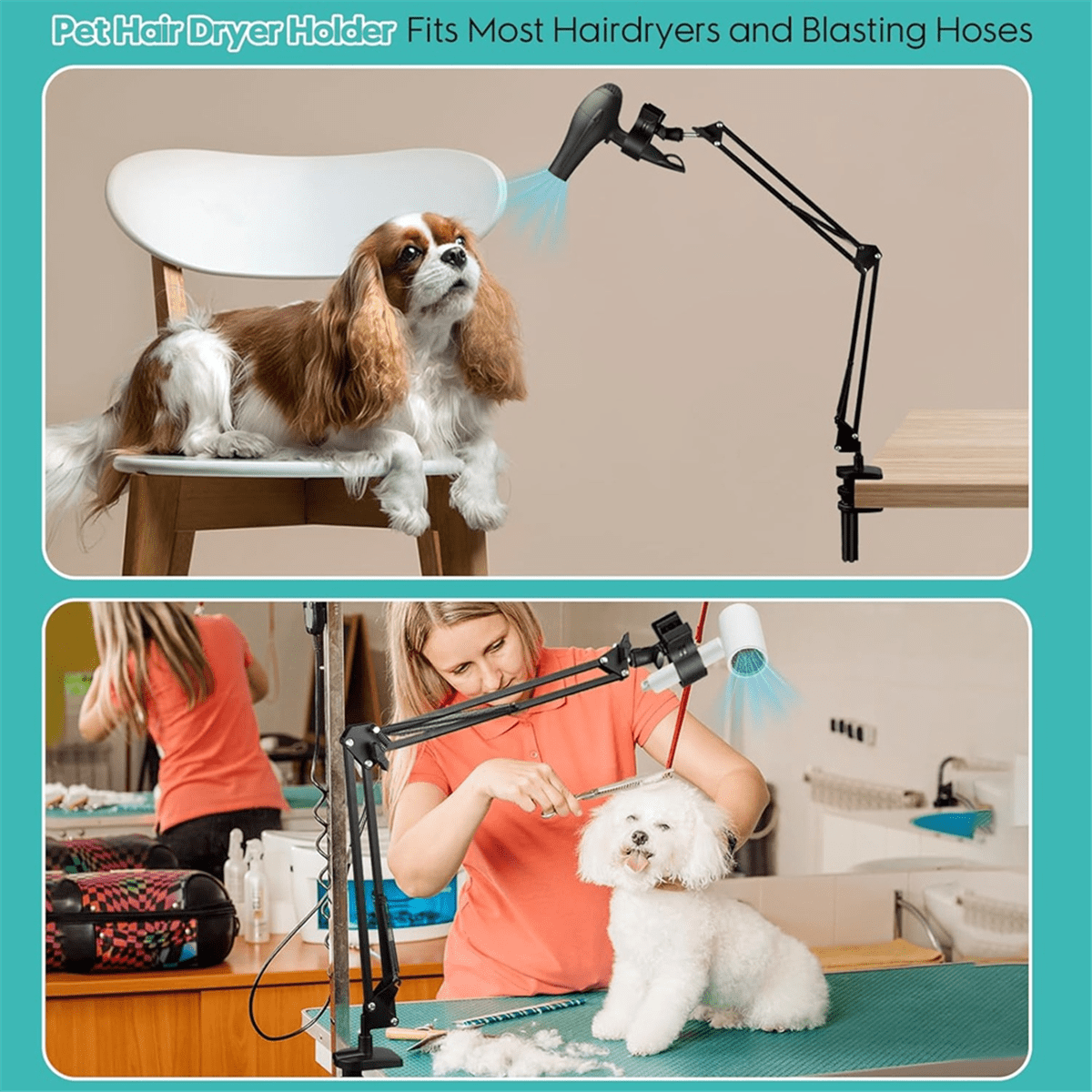 Click here for Unbranded Dog Hair Dryer Holder 360° Rotatable Han... prices