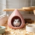 Hamster Cooling Ceramic Hideout, Teardrop Shape Summer Heat Relief Bed ...