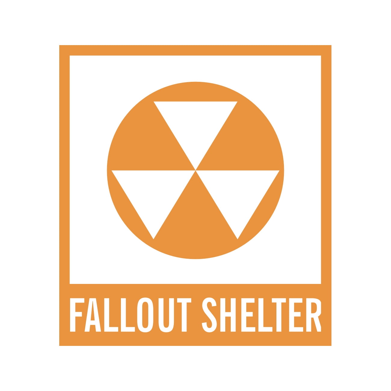 Fallout Shelter Symbol Sticker Decal Die Cut - Self Adhesive Vinyl ...