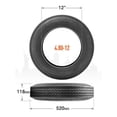 HALBERD 4.80-12 4.80x12 2Pcs Trailer Tires 6PR Load Range C for Log ...